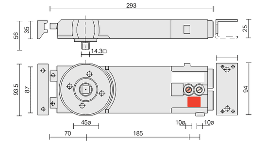 AXIM Transom Closer Non Hold-open - Heavy Duty Standard Spindle ...