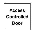 ACC0012 &Access Controlled Door& Self Adhesive Sign – RTR Services